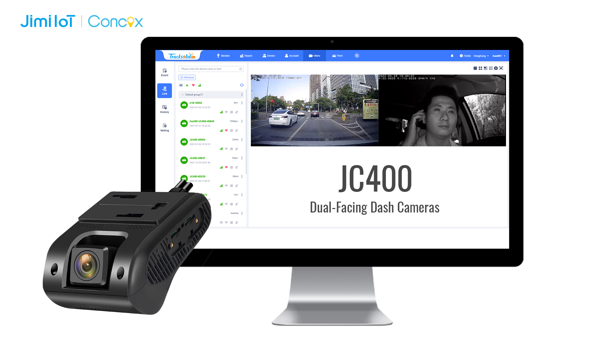 What are the benefits of dual-facing dash camera for fleet drivers
